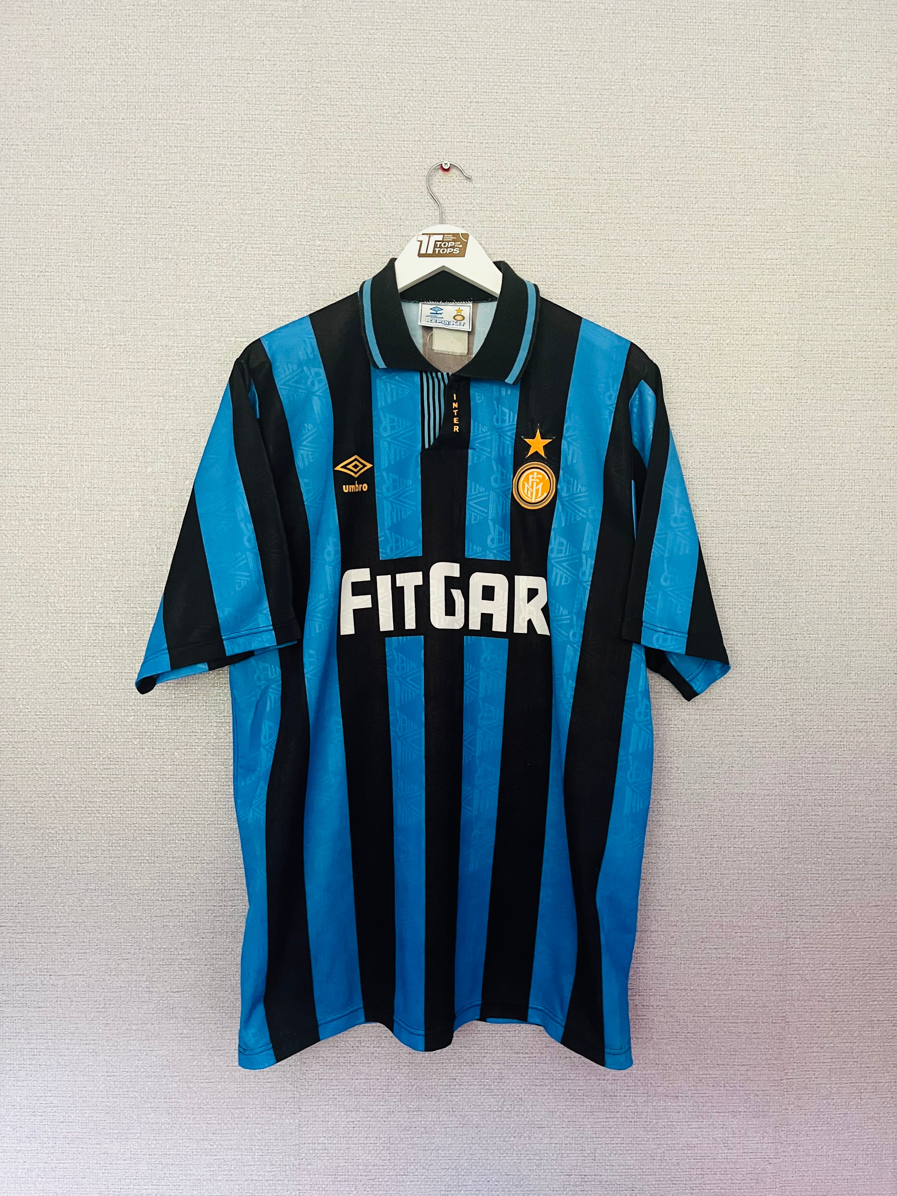 Inter Milan home football shirt 1991/92 XL – Top of the Tops